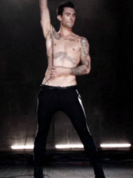 Adam Levine Echoes Mick Jagger In Moves Like Jagger Music Video